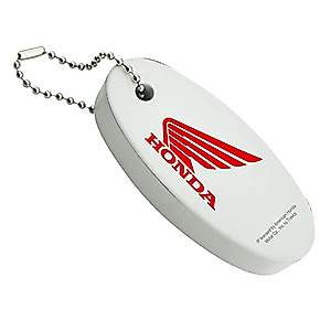 GRAPHICS & MORE Honda Powersports Logo Floating Keychain Oval Foam Fishing Boat Buoy Key Float