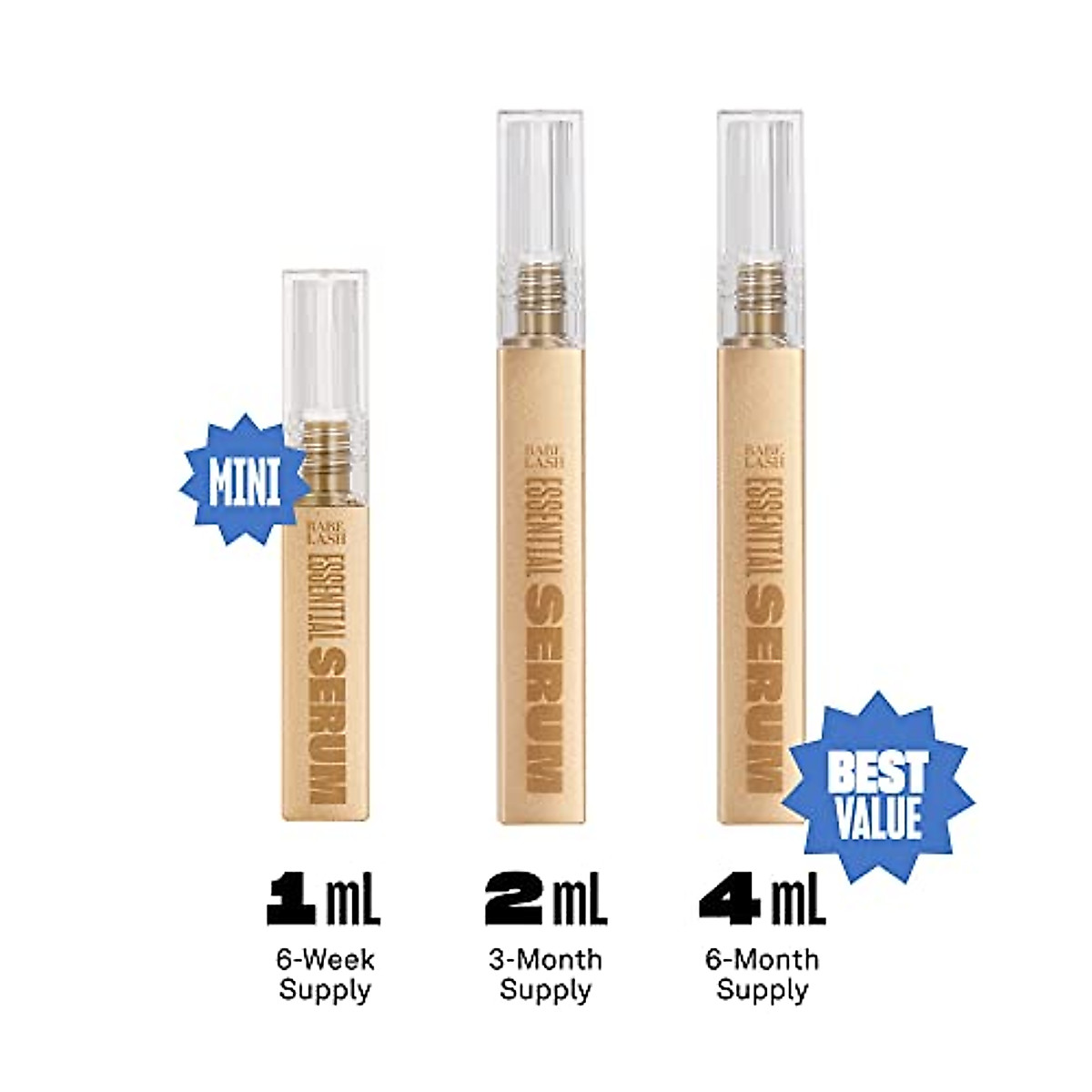 Babe Original Lash Serum - Fuller & Longer Looking Eyelashes, Lash Enhancing Serum, for Natural Lashes and Lash Extensions, 1mL, Starter Supply…