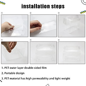 Oomcu 15 Pack Clear Gable Bakery Gift Boxes with Cardboard,Candy Treat Gift Box for Party Pastry Treat Dessert Cookies Birthday Holiday Christmas Valentine Birthday Baby Shower(6.3" x 3.5" x 3.2")