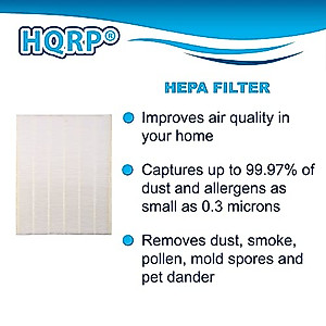 HQRP True HEPA + 4 Carbon Filter Set compatible with Kenmore 85300 SA300 32.85300 PlasmaWave, 118012-KM 118012 85301 32.85301 Replacement