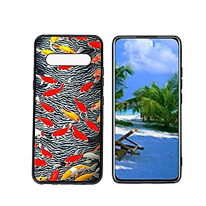 HEOLCULWO Compatible with LG V60 ThinQ 5G Phone Case, Koi-Fish-9 Case Silicone Protective for Teen Girl Boy Case for LG V60 ThinQ 5G