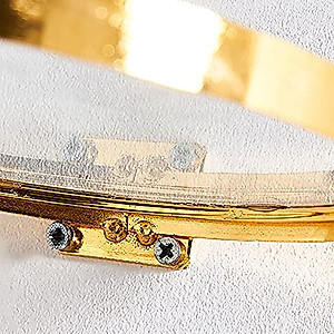 Galand Round Floating Shelf Glass Metal Display Ledge Home Display Storage Rack,Plant Floating Shelf Modern Home Decor Wrought Iron Wall Mounted Glass Ledge Rack for Restaurant M