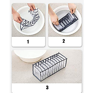 MULINN Breathable Drawer Organizer Closet Underwear Mesh Organizer For Socks Bra Scarves And Lingerie Storage Box