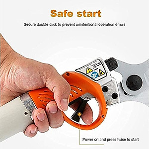 Professional Electric Pruning Shears 450W Electric Shears Pruner for Fruit Tree Garden Scissors 36V Electric Pruning Shear Orchard (Size : 30mm) (Size : 45mm)