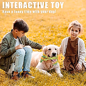 Rope Dog Toys for Aggressive Chewers, Tug of War Dog Toys for Boredom, Interactive Dog Toys to Keep Them Busy, Plush Squeaky Dog Toys for Small Medium Large Dogs