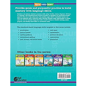 Shell Education 180 Days of Language for Second Grade (180 Days of Practice)