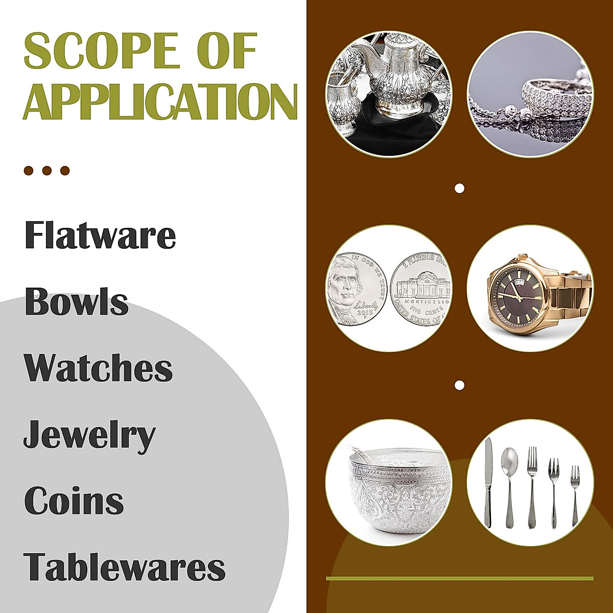 Saintrygo 4 Pieces Silver Storage Bags Anti Tarnish Cloth Bag for Storage, Jewelry, Flatware, Silverplate, Silver Polishing Cloth for Tarnish Cleaning(9.8 x 12.8 Inch,Black)