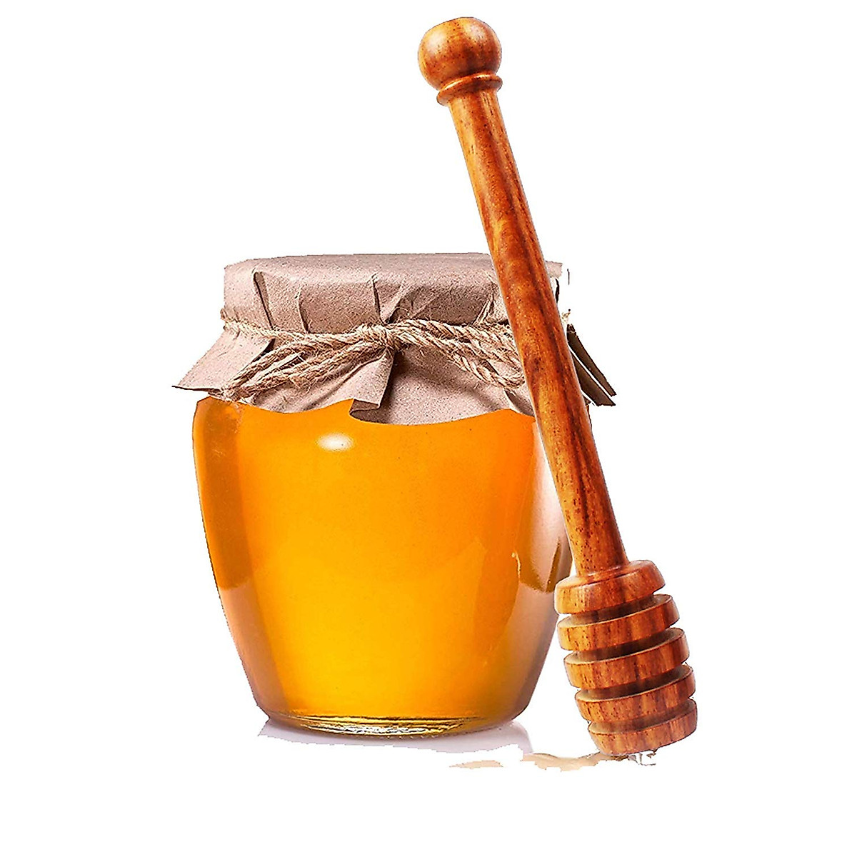 BATRA ASSOCIATES S.B.Arts 6 Inch Wooden Syrup Dippers-Honeycomb Sticks Perfect For Drizzling Honey-Maple Syrup-Chocolate-Caramel Honey Spoons