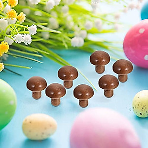 NOLITOY 50PCS Miniature Mushrooms Decorations Fairy Garden Miniature Mushroom Mini Mushrooms Figurines Micro Landscape Plant Pot Bonsai Cake Decor