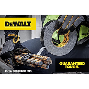 DEWALT Ultra-Tough Black Duct Tape, Single Roll, 1.88 in x 30 yd