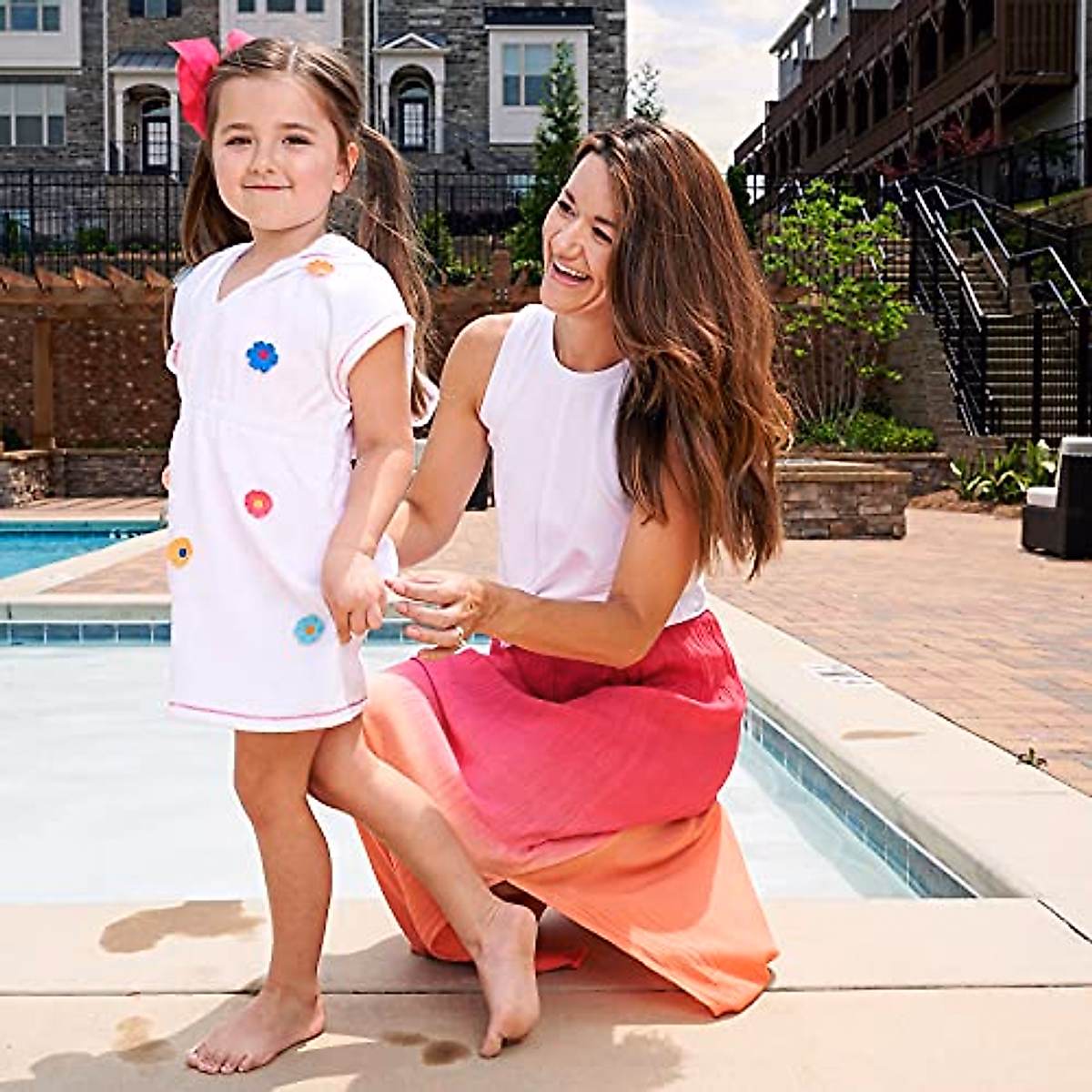 Mud Pie baby girls Terry Flower COVER UP, Flower, 2-3T US