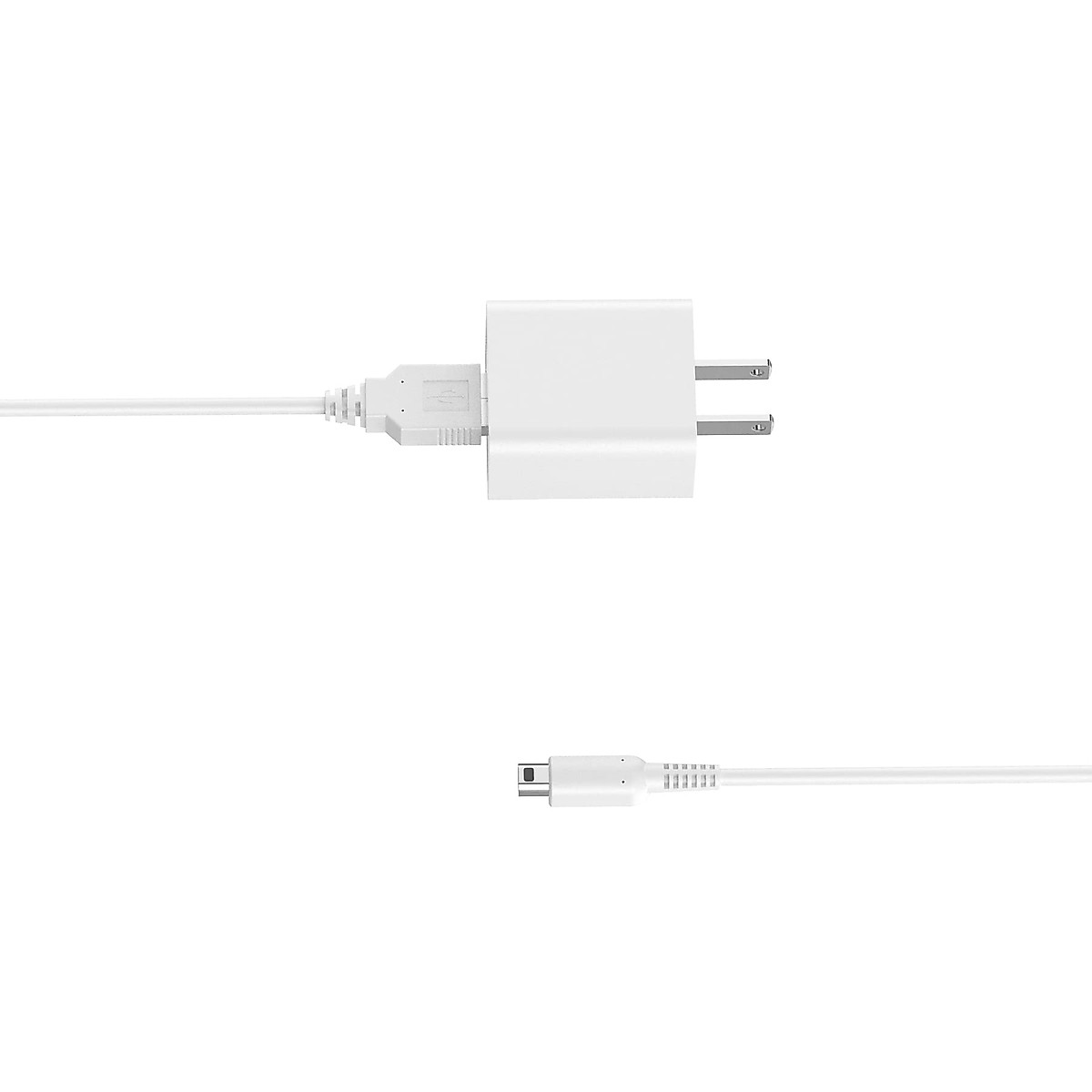 Upgraded HAUZIK Power Supply Replacement, Compatible with Nintendo 3DS, 3DS XL, 2DS XL, DSi, DSi XL, Charger AC Adapter with 3.9 Ft Split USB Cable