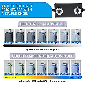 ZKEEZM Light Box Photography 16"x16" with 160LED Lights and 6 Color Backdrops, Photo Box with Lights | Foldable Photo Studio with Adjustable Brightness, 3000-6500K Bi-Color Portable Light Box Shooting