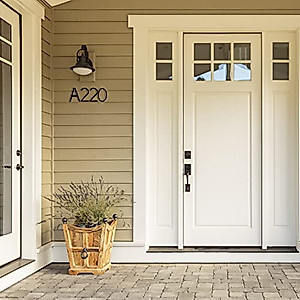 Floating House Numbers - 5 Inch Modern Address House Numbers With Nail Kit And Instructions Easy To Install High Gloss Black Number 2