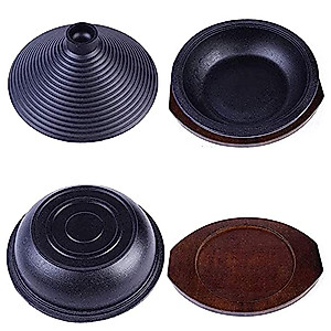 28 cm Moroccan tagine Pot, Enameled Cast Iron Non-Stick Base, with Cone-Shaped Lid and Tray, for Different Cooking Styles