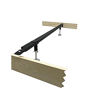 KB Designs - Metal Adjustable Bed Frame Center Support Rail System - Twin/Full/Queen