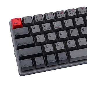 EPOMAKER NT68 65% RGB Hotswap Bluetooth 5.1 Wireless Wired Mechanical Gaming Keyboard with Foldaway Stand, 1900mAh Battery for Mac/Win/Gamer (Gateron Red Switch, Grey Black for Win)