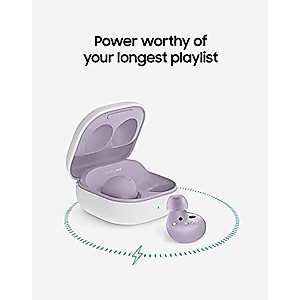 SAMSUNG Galaxy Buds 2 True Wireless Earbuds Noise Cancelling Ambient Sound Bluetooth Lightweight Comfort Fit Touch Control US Version, Lavender
