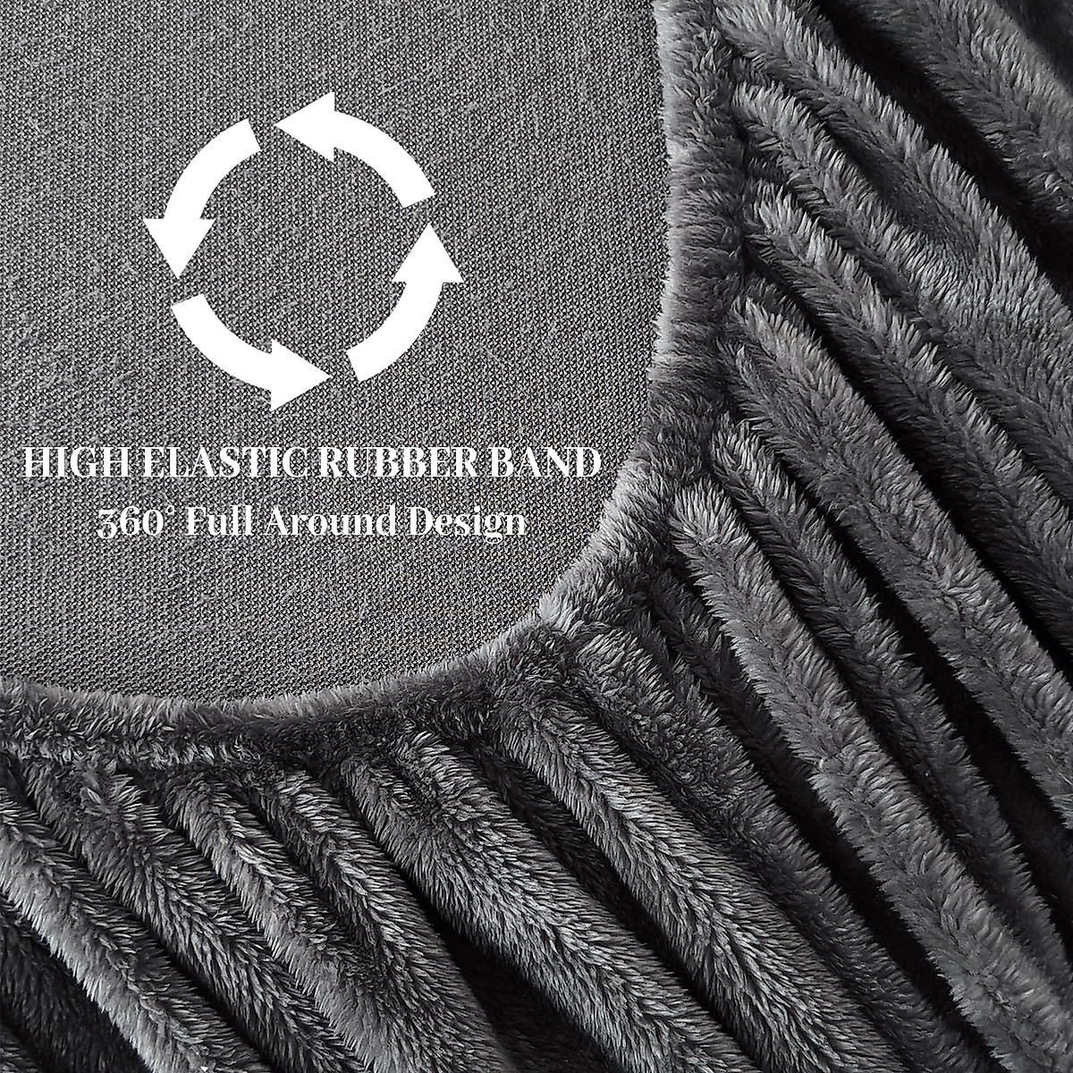 YIYEA Plush Fitted Sheet Twin Size, Ultra Soft Shaggy Fleece Twin Fitted Sheet, Fluffy Faux Fur 16" Deep Pocket Flannel Fitted Sheet for Fall Winter and Spring, 1 Pack Fitted Sheet Only