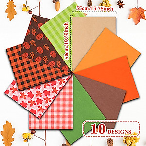 Zonon 100 Sheets Thanksgiving Fall Tissue Paper for Gift Orange Autumn Wrapping Paper Bulk Pumpkin Maple Leaves DIY Craft Art Harvest Birthday Wedding Present Box Decoration