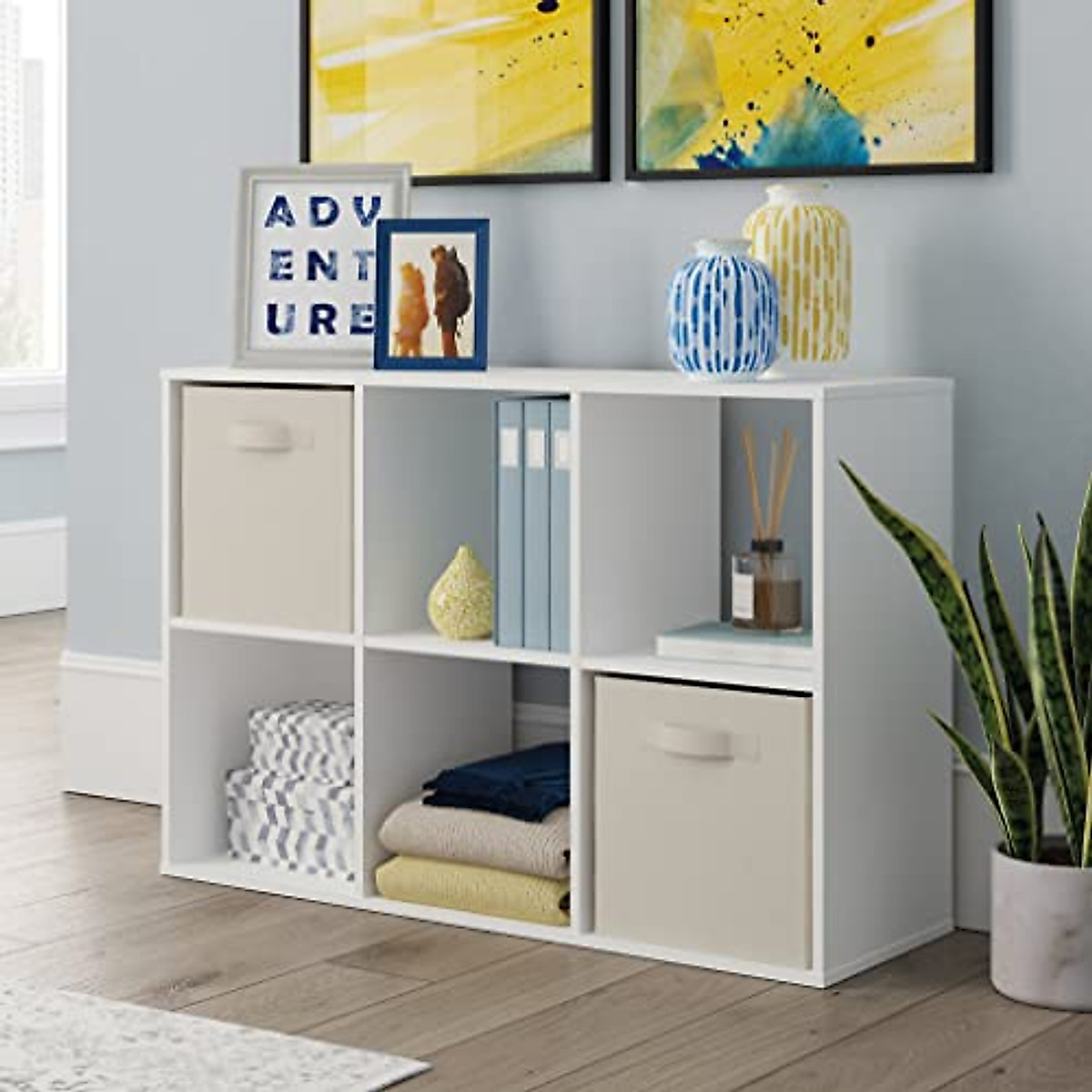 Sauder 6-Cube - 1/2" Construction, White Finish