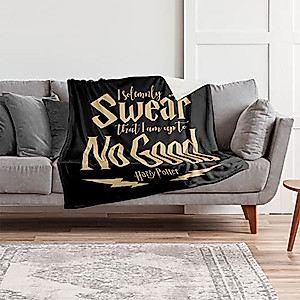 Harry Potter Blanket, 50"x60", No Good Silky Touch Sherpa Back Super Soft Throw Blanket