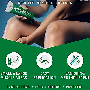 Biofreeze Pain Relief Roll-On, Gel & Spray, Knee & Lower Back Pain Relief, Sore Muscle Relief, Neck Pain Relief, FSA Eligible, Assortment Pack (Menthol 3 FL OZ Roll-On, 4 FL OZ Gel, 4 FL OZ Spray)