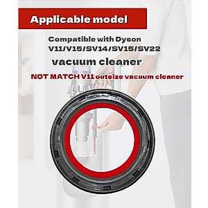 Dust Bin Top Fixed Sealing Ring Replacement for Dyson V11 V15 SV14 SV15 SV22 ，Dyson Vacuum Replacement Parts Replace 970050-01 965443-01
