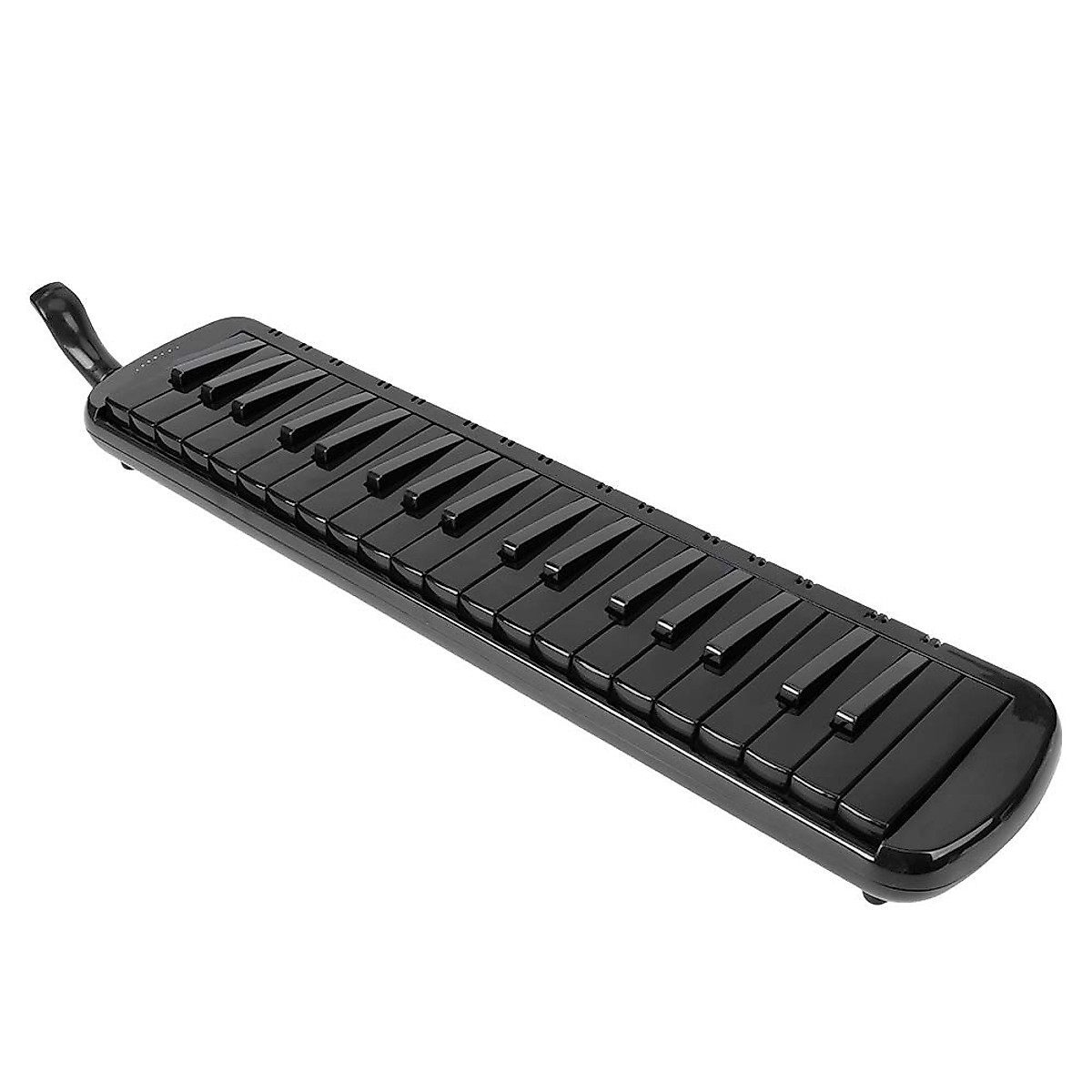 Melodica, 37 Key Melodica Blowpipe Wind Musical Instrument Suitable for Beginner Practice + Bag F37s(Black)