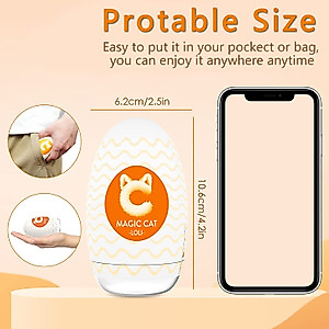 Male Masturbator Egg,Yoikun Male Stroker Adult Sex Toys, Realistic Pocket Pussy Sleeve with 3D Realistic Textured Vagina,Ultra Soft Stretchy Male Masturbators Cup, Adult Male Sex Toys for Men Pleasure