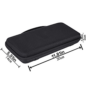 Co2CREA Hard Travel Case Replacement for Razer Huntsman Mini / Snpurdiri / MageGee Gaming Keyboard (Black)