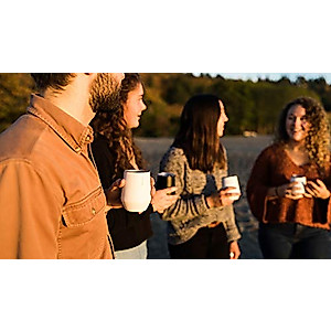 MiiR, 10oz Insulated Stemless Wine Glass - Stainless Steel, Press-on Lid, Spill Proof Tumbler for Camping, BBQ, Picnic and Home, White