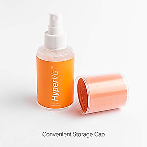 UPPERCASE HyperVis Screen Cleaner Spray Kit 3.4 oz with Premium Microfiber Cloth and Organizer Cap for LED & LCD TV, Computer Monitor, tablet and laptop Screen, Kindle, Eyeglass, Smartphone Cleaning