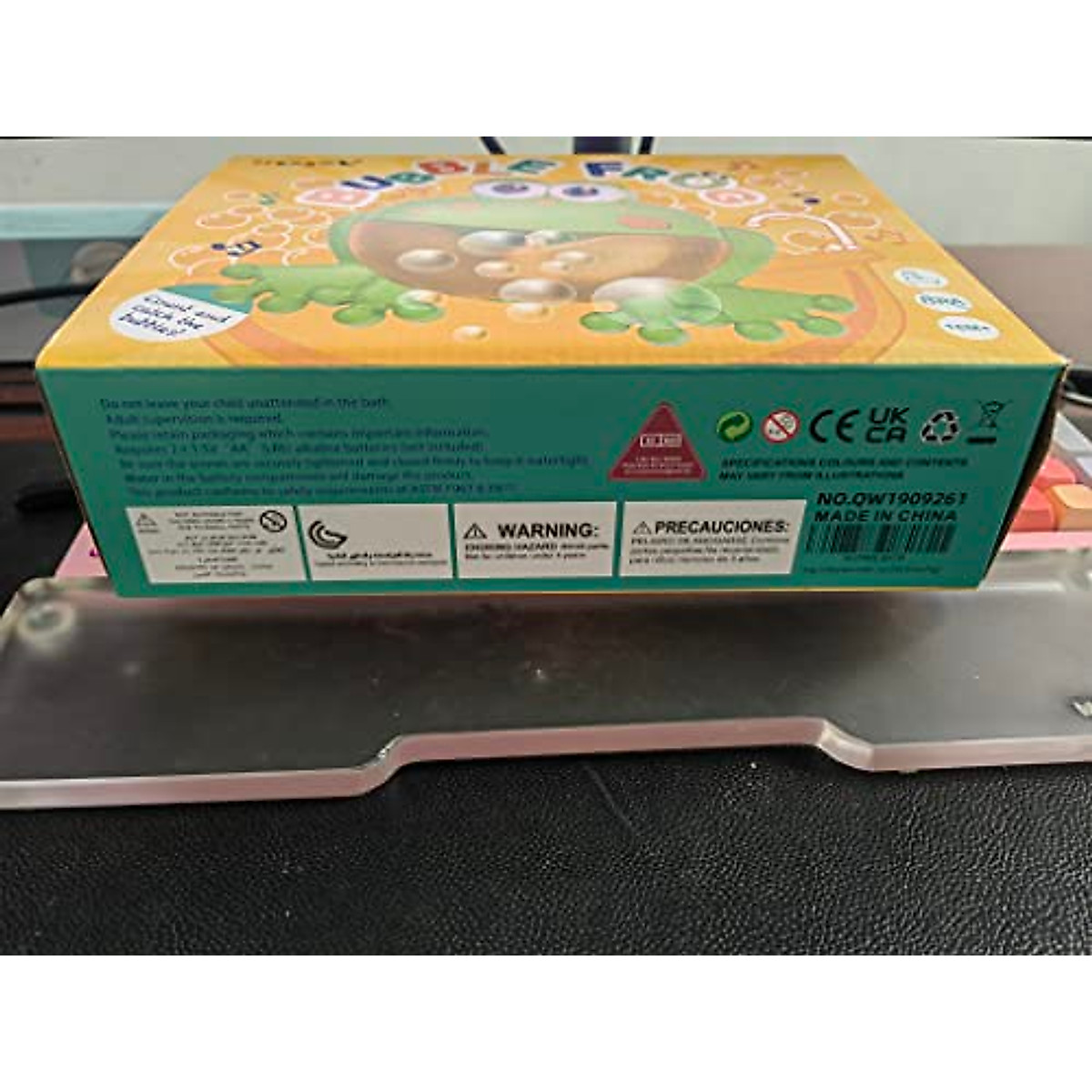 Baby Bath Bubble Toys Set,Tub Big Frog Automatic Bubble Maker Blower Toys with 12 Music Baby Fun Shower Toys, for Boys, Girls