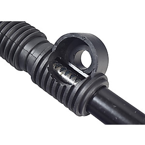 AlveyTech Steering Gear Assembly for Coleman KT196 96cc 6.5 Hp Go-Kart - Replacement Parts Kit Includes Gearbox, 17.8" Steel Shaft, Tie Rod (2), Ball Joint (2), and Rubber Boots, Also fits CK196-T