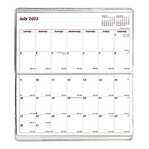 Blueline 2024 Essential Monthly Two-Year Pocket Planner, January 2024 to December 2025, Stitched Binding, 6.5" x 3.5", Assorted Designs (CA424.ASX-24)