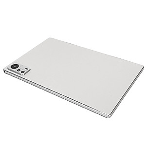 10.1 Inch Tablet, 2 in 1 USB C Charging Port Tablet Silver 2.4G 5G WiFi 100-240V for Android 12 for Reading (US Plug)
