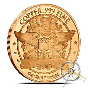 Maple Leaf 1 oz Copper Round Coin_AB