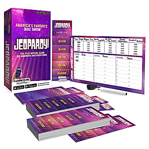 Jeopardy! The Fast-Moving Game of Questions and Answers, Play at Home with Friends, Family, Remote Home Entertainment, Get Excited and Fired Up