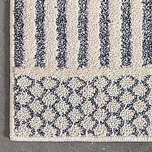 Well Woven Brer Light Blue Abstract Geometric Tribal Area Rug (7'10" x 9'10")