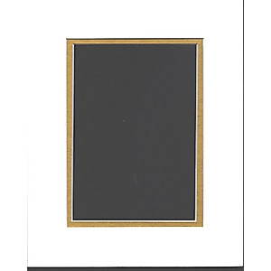18x24 White & Gold Double Picture Mats Bevel Cut for 12x18 Pictures