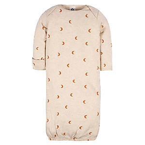 Gerber Unisex Baby Boy and Girls 4-Pack Sleeper Gown Sunrise 0-6 Months