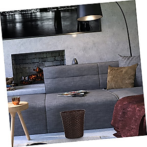 Simple Rattan Woven Basket Basket can Fish Tank Mermaid Camping Wooden Trash can Recycle bin Waste Paper Decorative Laundry Hamper Storage Barrel Flowers vase