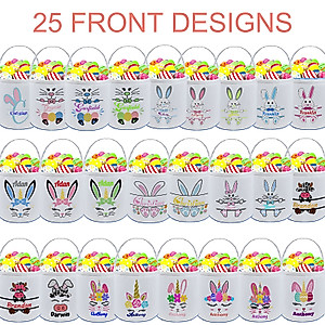 Personalized Easter Baskets for Girls Boys Custom Easter Basket tag with Name Customizable Easter Basket