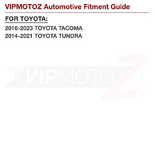 VIPMOTOZ Full LED License Plate Light For 2016-2023 Toyota Tacoma & 2014-2021 Tundra Pickup Truck, 6000K Diamond White, 2-Pieces Tag Lamp Assembly Replacement