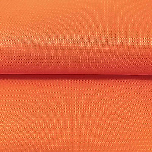 Ottertex Polyester Ripstop Fabric PU Coated 200 Denier 8.7oz 59/61" Wide Waterproof Tent Water Repellent Dustproof Airtight Inflatable Flag Tarp Cover Excellent Fabric for Kites (1 Yard, Orange)