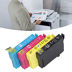 Hilitand 4PCS Printer Ink Cartridge Color Printing Large Capacity Ink Cartridge Replacement for Office Print Photos, Test Papers, Documents