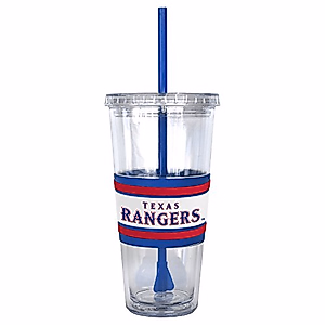 MLB Texas Rangers Hype Straw Tumbler, 22-ounce