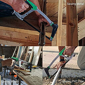 Hacksaw Frame Set, Standard and Mini Hacksaw, 12" Replaceable Blade