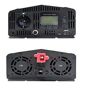 High Frequency Off-Grid Air Conditioner Inverter 12v 220v Solar Inverter 1000w Pure Sine Wave Inverter Power Inverter with Remote Control (Size : DC12V-AC220V-240V)